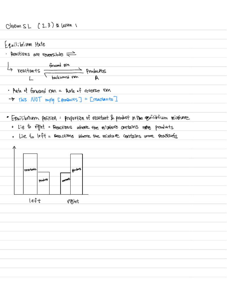 Chem SL | PDF | Chemical Equilibrium | Reaction Rate
