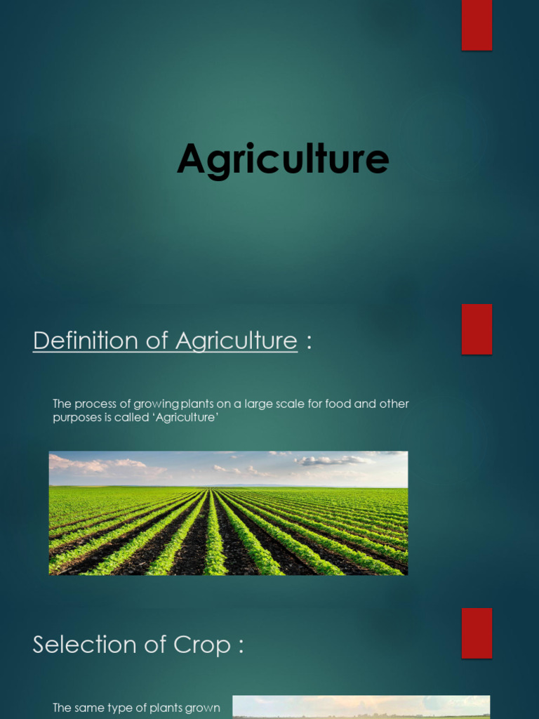 Agriculture | PDF | Technology & Engineering