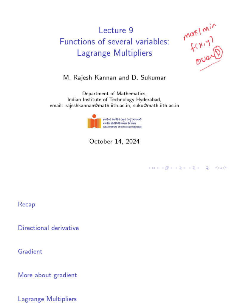 Multi | PDF | Derivative | Gradient