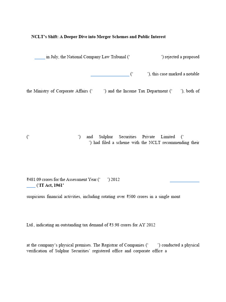02.11.2024-IndiaCorp Law-NCLT Shift A Deeper Dive Into Merger Schemes ... 02.11.2024-IndiaCorp Law-NCLT Shift A Deeper Dive Into Merger Schemes ...