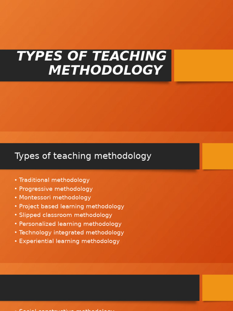 Types of Teaching Methodology | PDF | Career & Growth | Art
