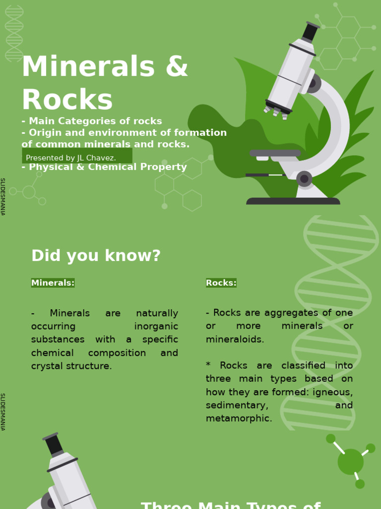 Minerals Rocks by JL | PDF | Rock (Geology) | Minerals