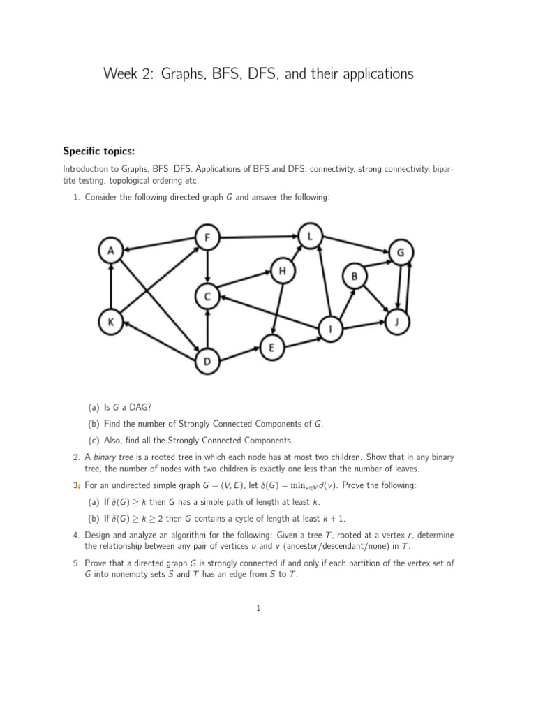 Graphs, BFS, DFS: Concepts & Algorithms | PDF | Teaching Methods & Materials