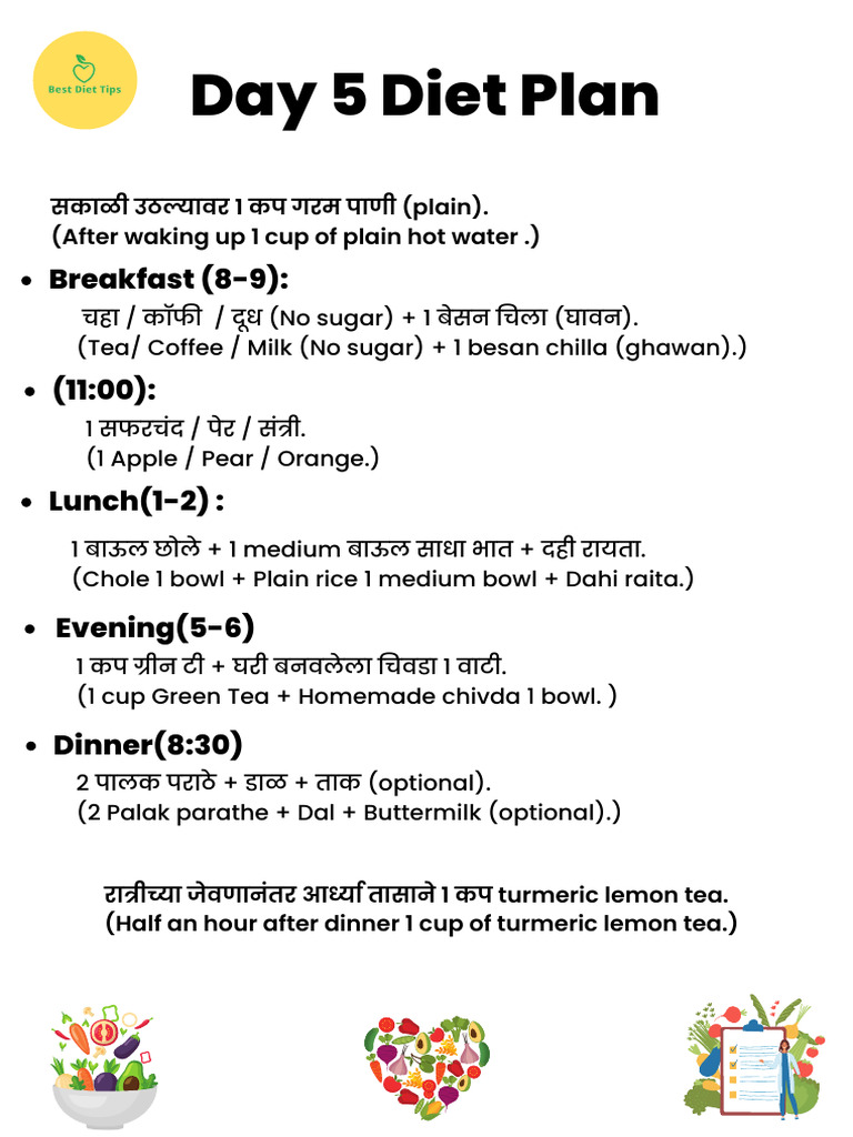 Diet Plan Day 5 | PDF