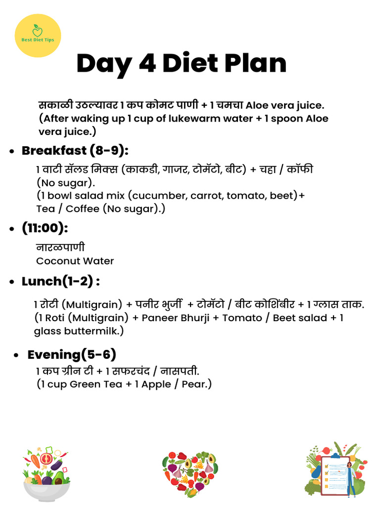Diet Plan Day 4 | PDF