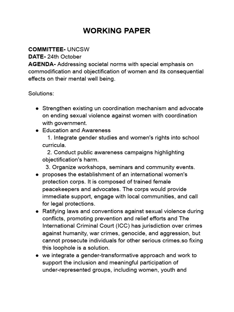 Working Paper | PDF | Crimes | Crime & Violence