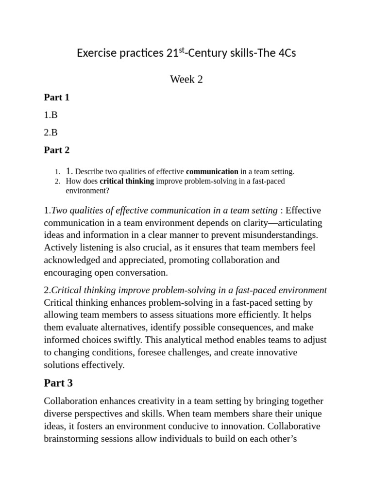 Excercise Practices 21st Week 2 | PDF