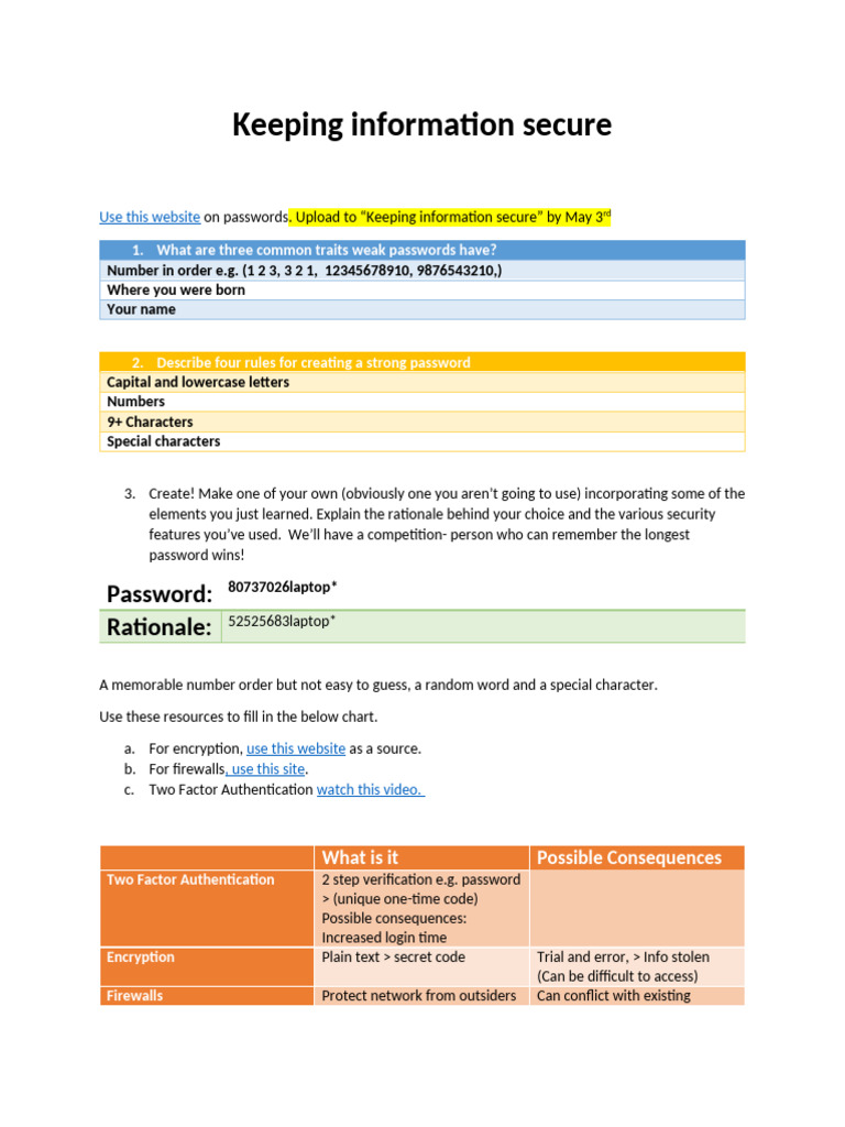 3 Keeping Information Secure | PDF