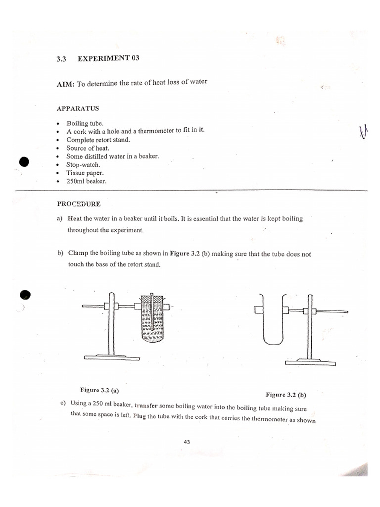 Thermal Physics Practicals | PDF