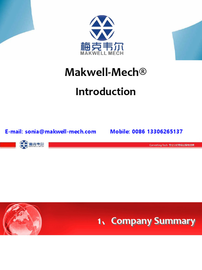 MAKWELL Overview 2024 - From Sonia | PDF | Secondary Sector Of The ...