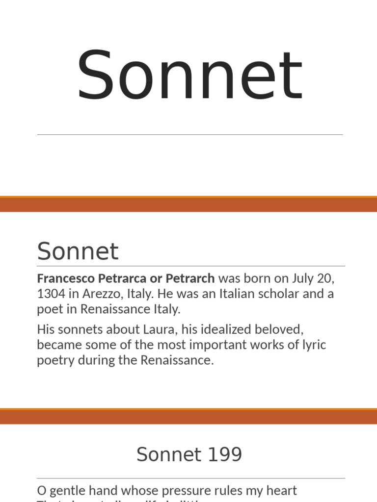 Sonnet | PDF