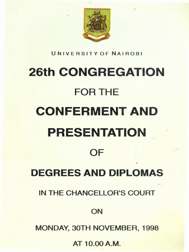 26th CO'NGREGATION | PDF | Universities And Colleges | Higher Education