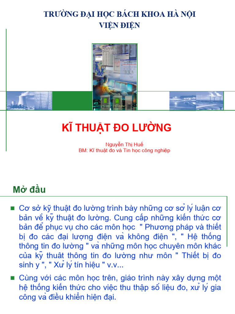 Phan 1 Co So Ly Thuyet Ky Thuat Do Luong | PDF