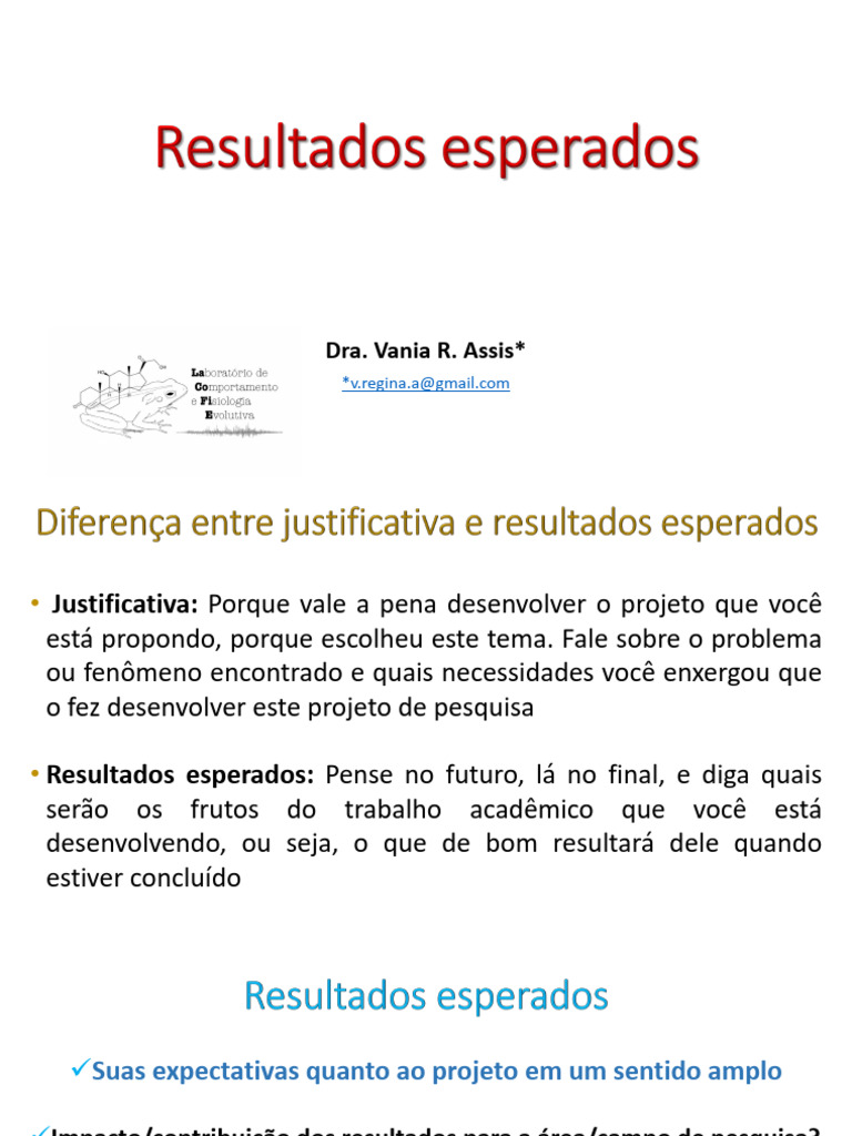 Aula 9 - Resultados Esperados - VRA | PDF | Carreira e Crescimento