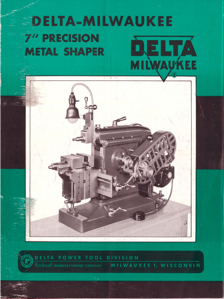 Delta Milw 7 Shaper Color | PDF
