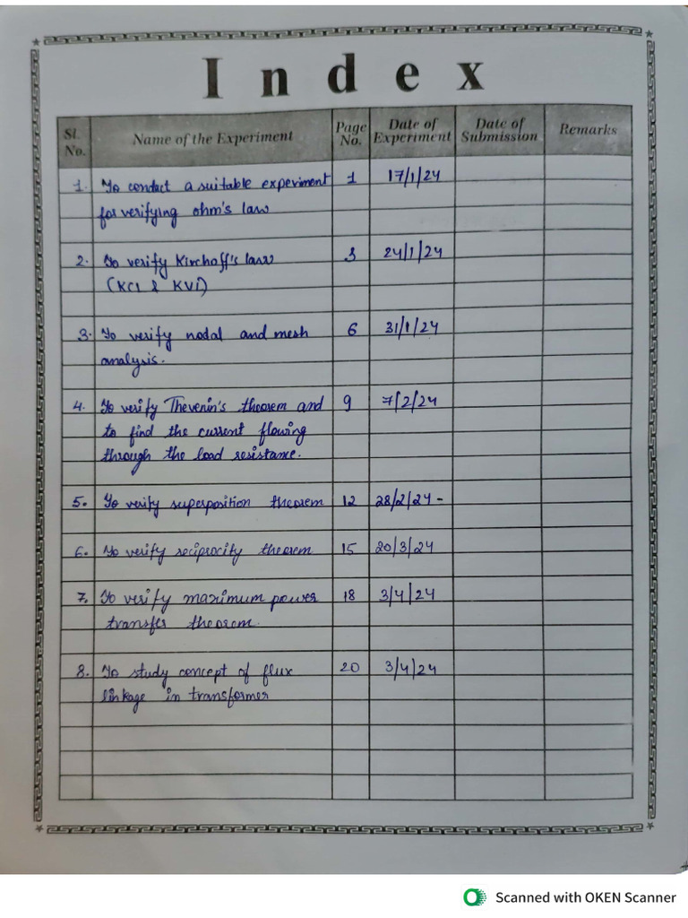 Ee Practical File Lab 2 | PDF