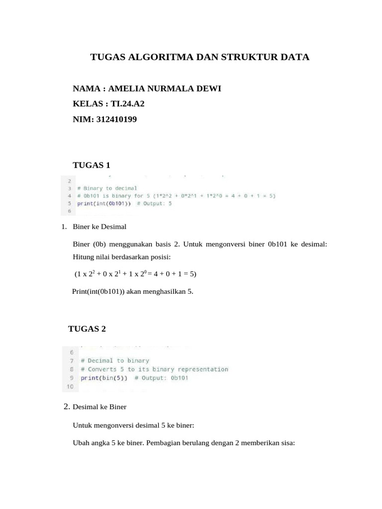 Tugas Algoritma Dan Struktur Data | PDF | Metode & Bahan Ajar