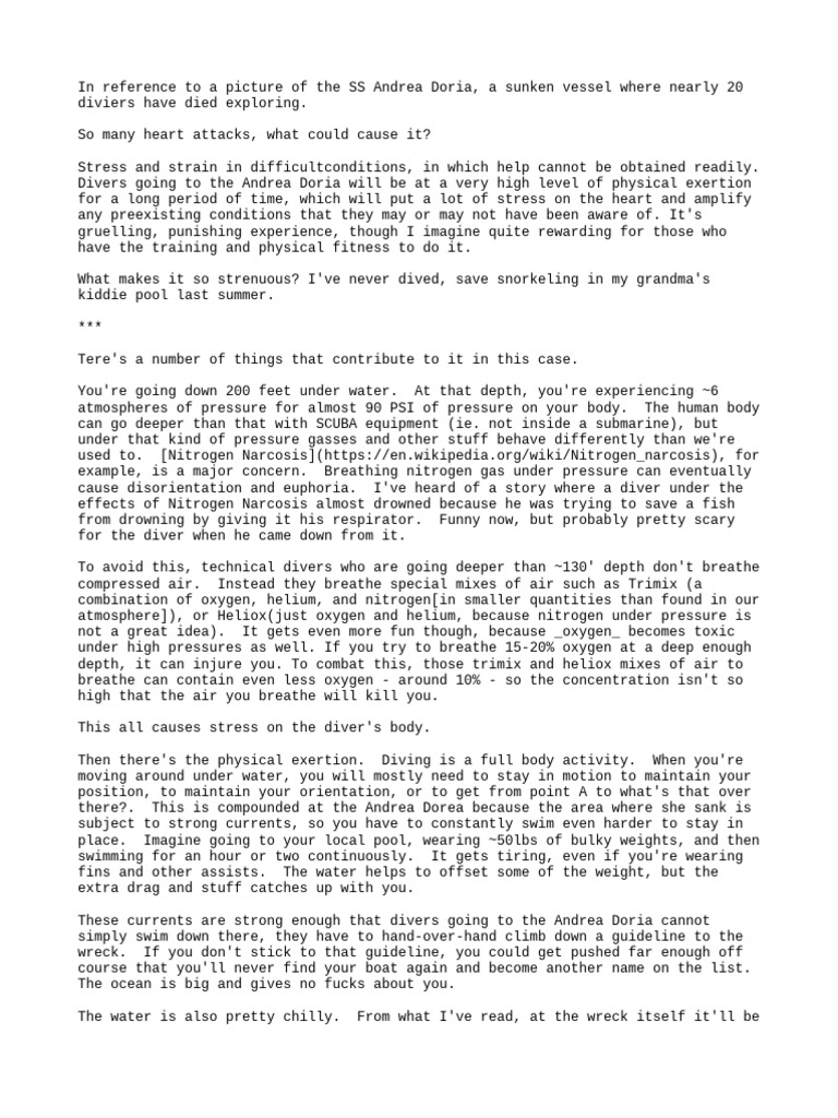 Deep Sea Diving | PDF | Underwater Diving | Scuba Diving