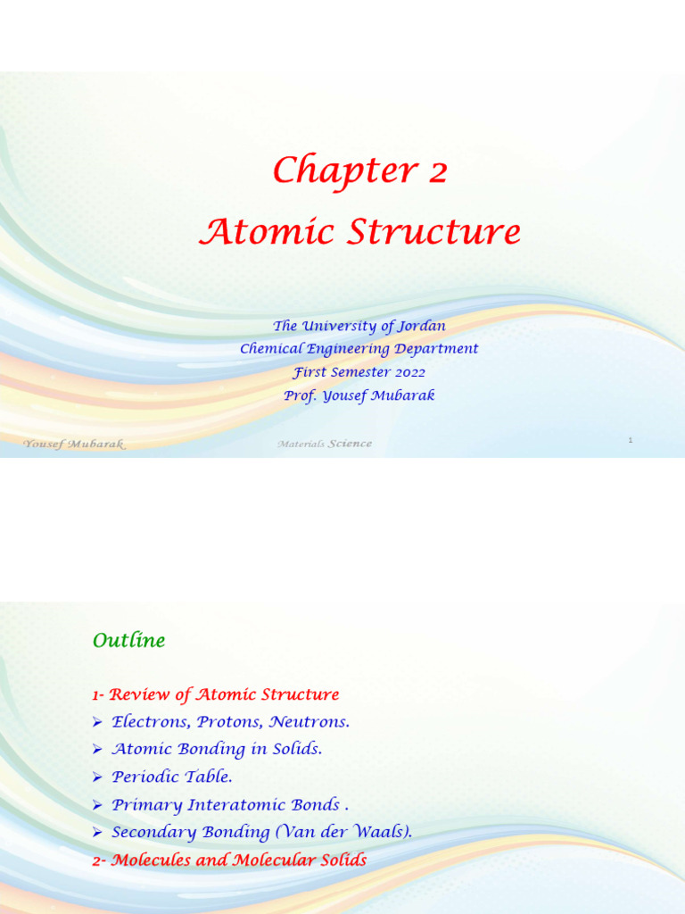 Chapter 2 Crystalline Structure | PDF | Chemical Bond | Ionic Bonding