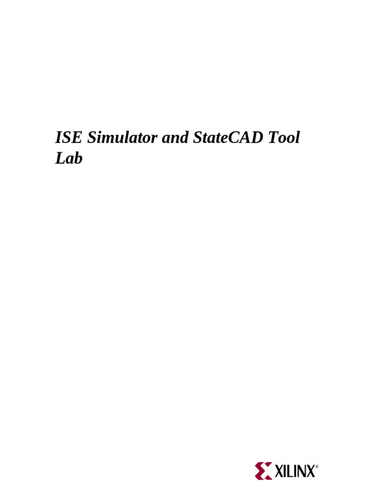 ISE Simulator and StateCAD Tool Lab | PDF | Hardware Description ...