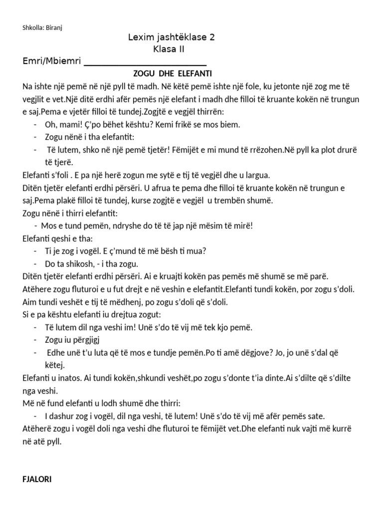 Lexim Jashteklase 2 Kl2 | PDF