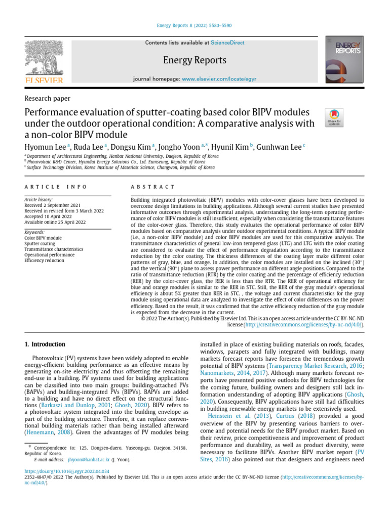 Color PV | PDF | Photovoltaics | Photovoltaic System