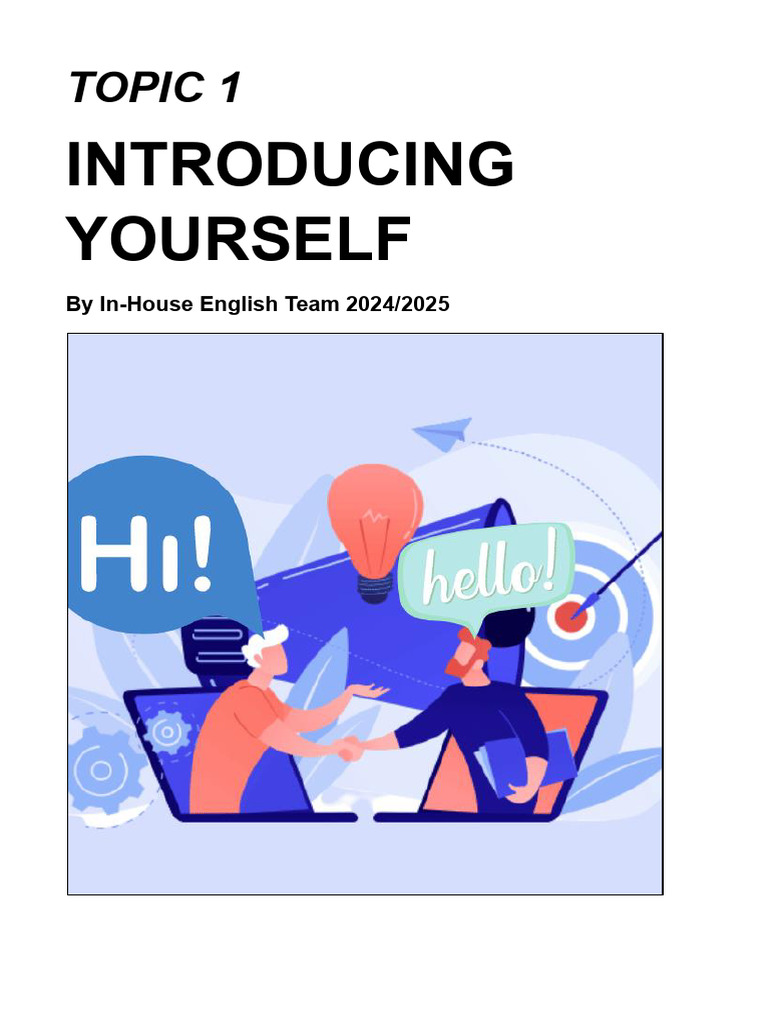 Introducing Yourself | PDF | Asia | Thailand