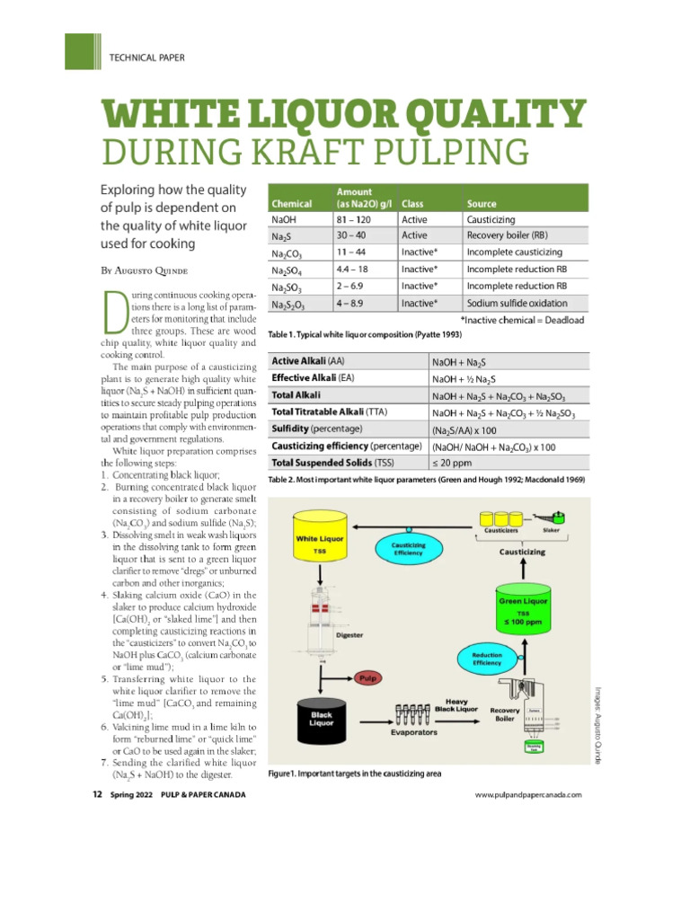Recaust Optimization Pulp Paper Canada Spring 2022 | PDF