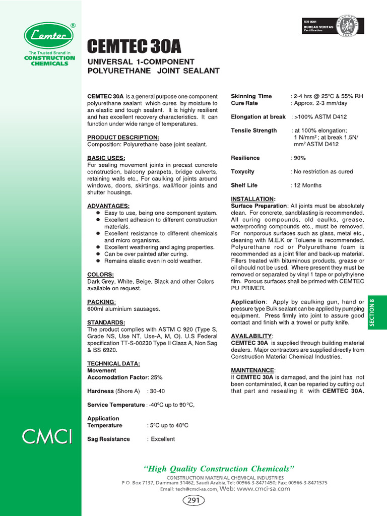Cemtec 30a | PDF