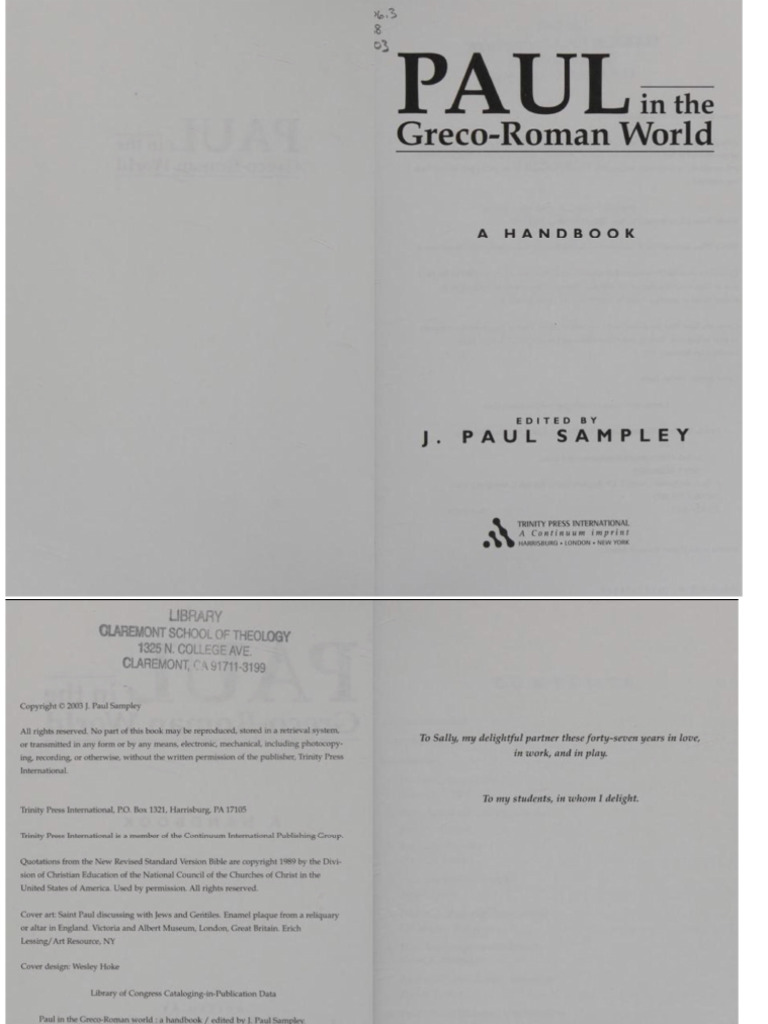 Paul's Patron-Client Dynamics | PDF | Paul The Apostle | Epistle To ...