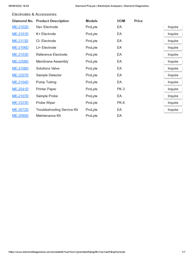 Electrolyte Analyzers - Diamond Diagnostics | PDF | Science & Mathematics