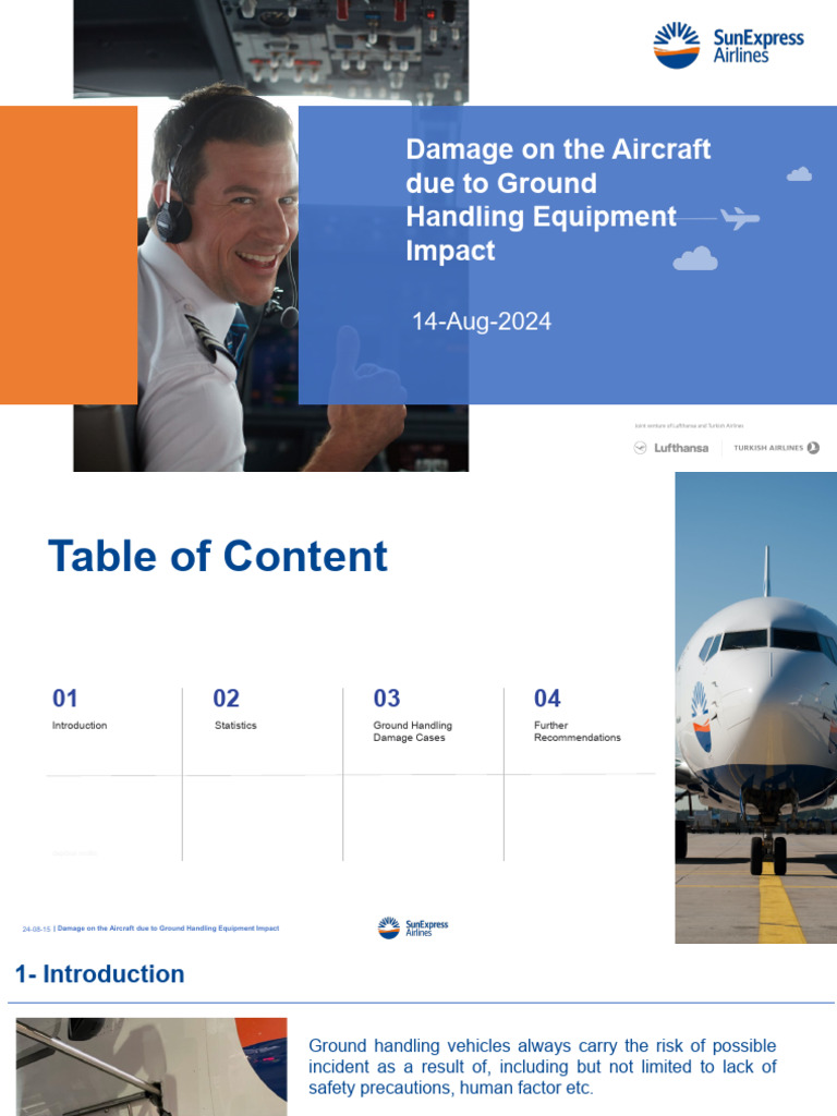 Damage On The Aircraft Due To Ground Handling Equipment Impact - 14 Aug ...
