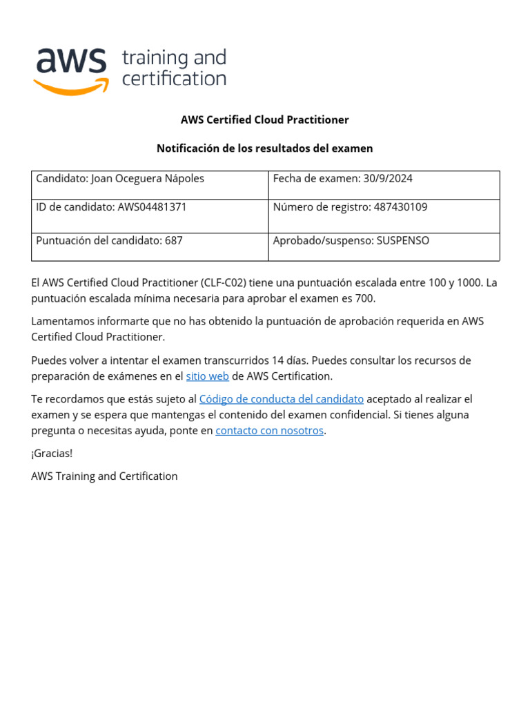 AWS Certified Cloud Practitioner | PDF | Servicios web de Amazon ...