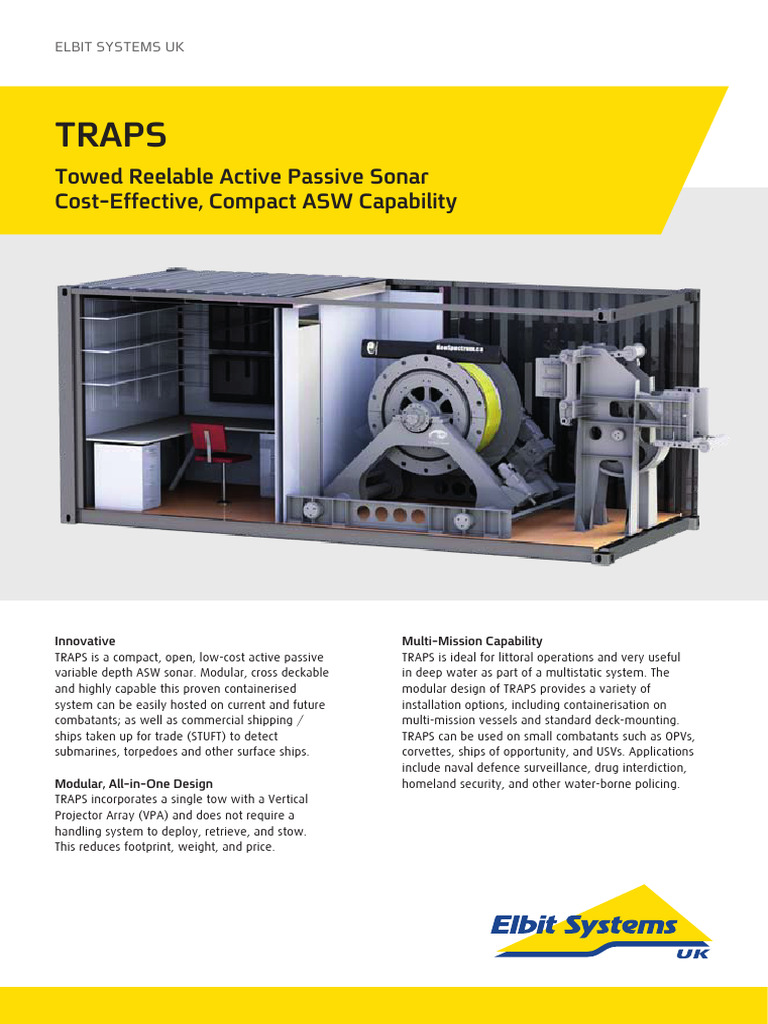 Traps Towed Reelable Active Passive Sonar | PDF | Sonar | Anti ...