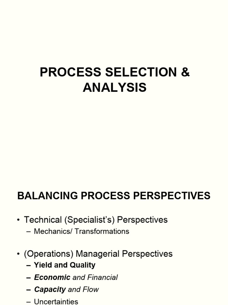 Process Selection and Break-Even Analysis | PDF | Business Economics