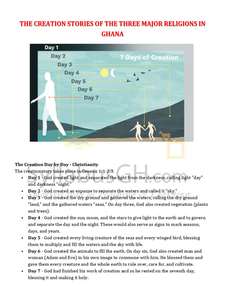 2.0.0 The Creation Stories of The Three Major Religions in Ghana | PDF ...