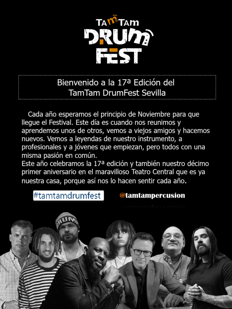 Tam Tam DrumFest Sevilla 2024 | PDF | Jazz | Kit de batería