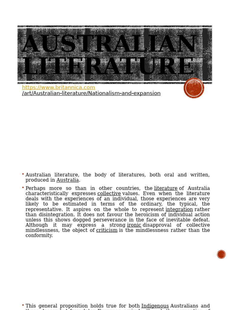 Understanding Australian Literature | PDF