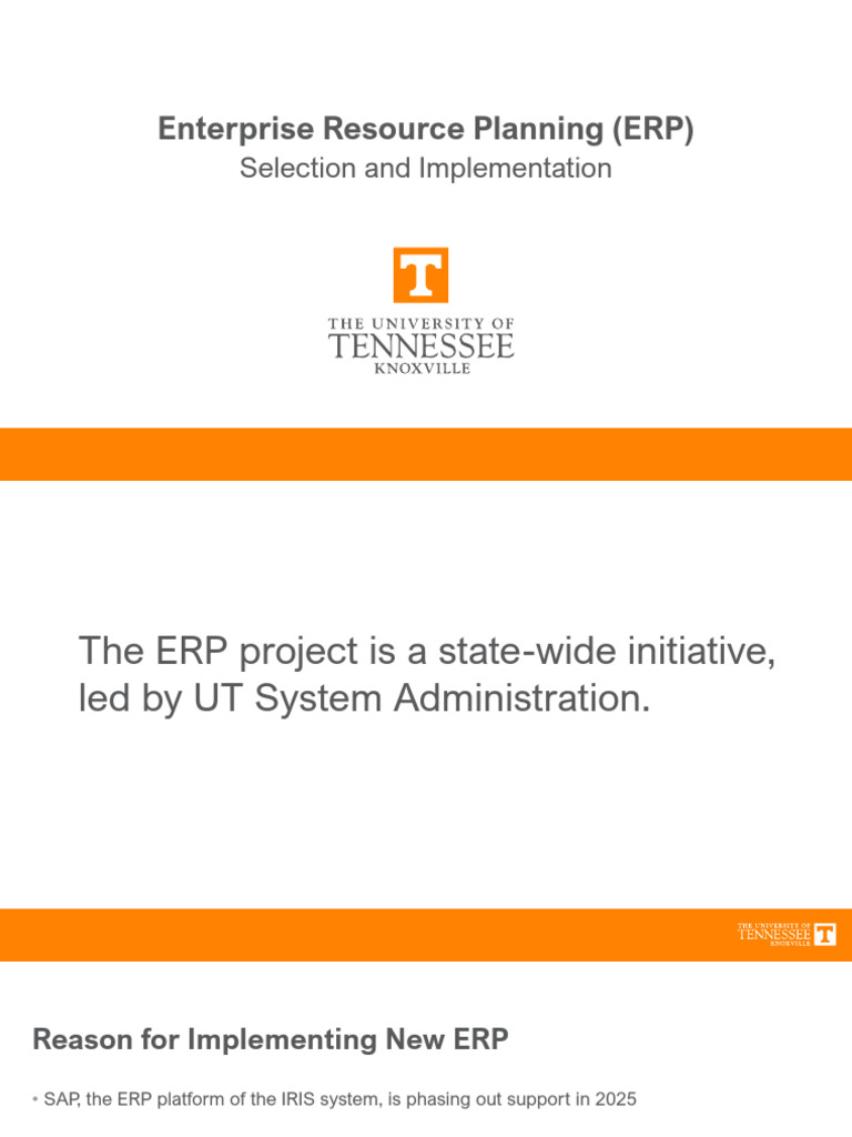 ERP Presentation Introduction | PDF | Enterprise Resource Planning | Request For Proposal