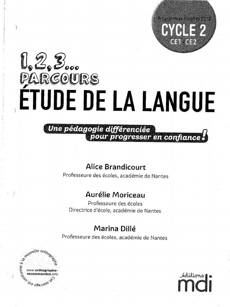 1 2 3 Parcours Edl Mdi Ce1 Ce2 | PDF