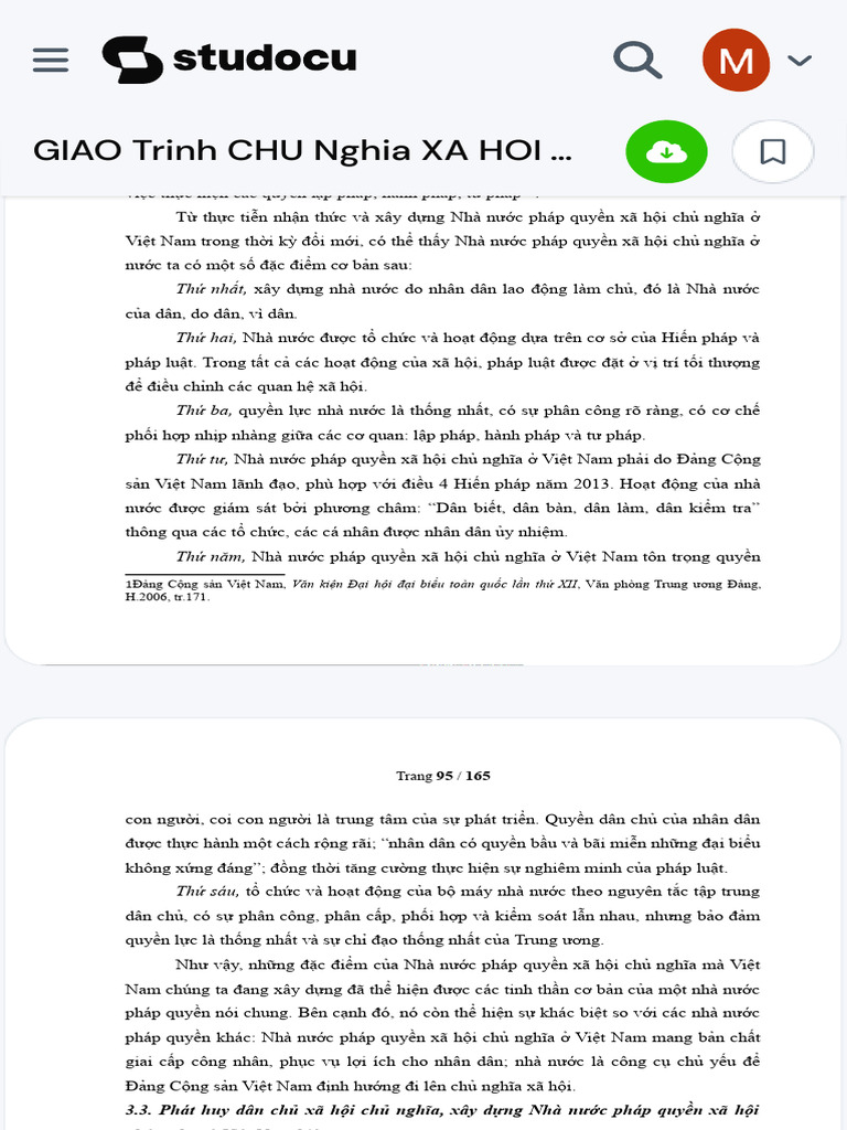 Giao Trinh Chu Nghia Xa Hoi Khoa Hoc 2021 - Chủ Nghĩa Xã Hội Khoa Học - Huflit - Studocu | PDF