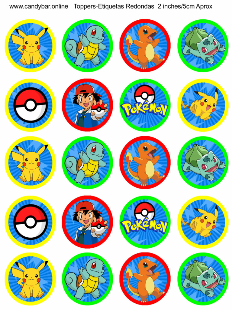 Toppers Pokemon 2 | PDF