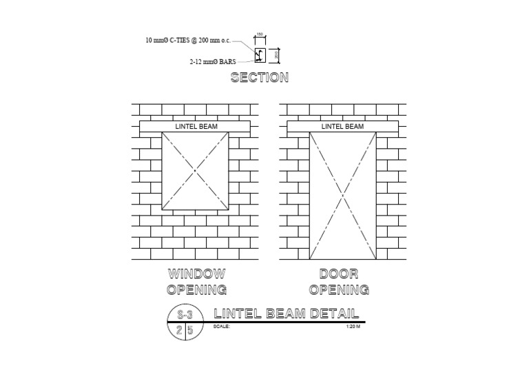 Lintel Beam Details | PDF