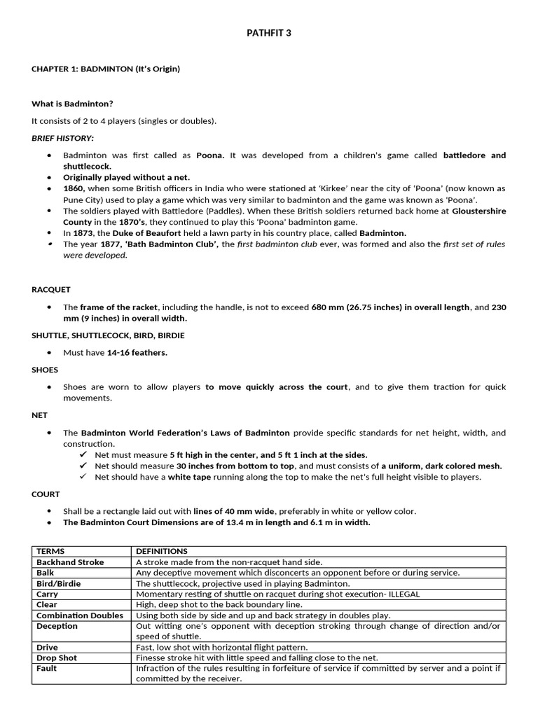 PATHFIT 3 | PDF | Sports