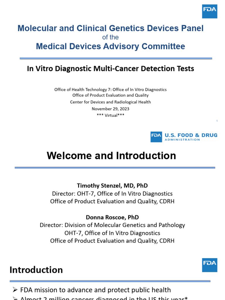 MCGP-112923-FDA-Presentation-Intro-Background | PDF | Cancer ...