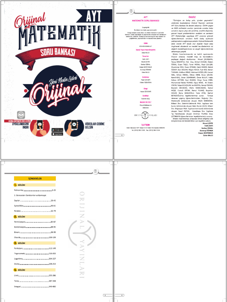 Orjinal Ayt Matematik - 241112 - 131957 | PDF