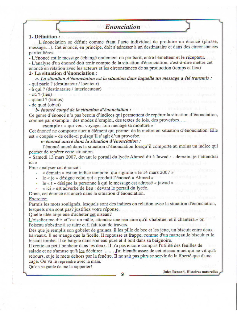 L Enonciation | PDF