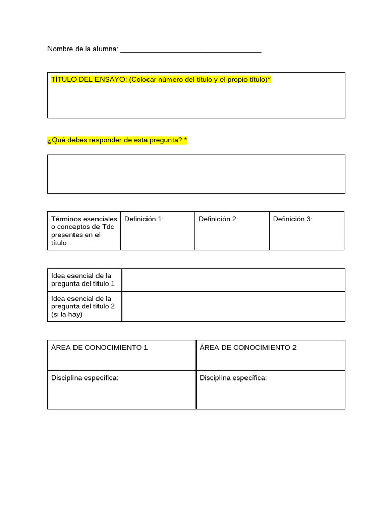 Formato de Ensayo | PDF