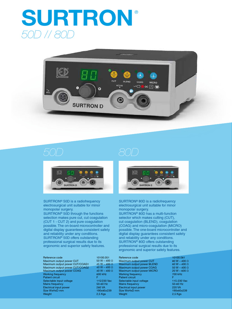 Surtron 50d Catalogue | PDF | Manufactured Goods | Electronic Engineering