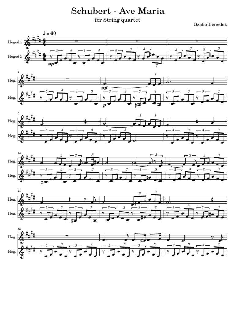 Schubert - Ave Maria | PDF | Franz Schubert | Music